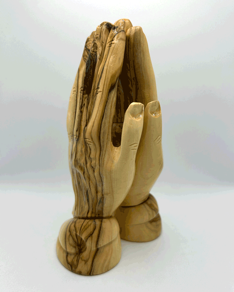 Olivewood Praying Hands – The Hermitage Mittagong (ABN: 96 932 856 240)